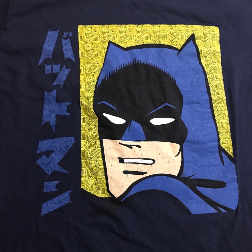 1960s Batman Retro Japanese Script Graphic T Shirt - Gem